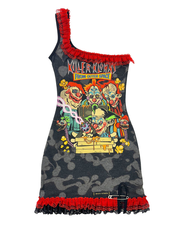 1 of 1 ASYMMETRICAL KILLER KLOWNS DRESS – shaykawaii