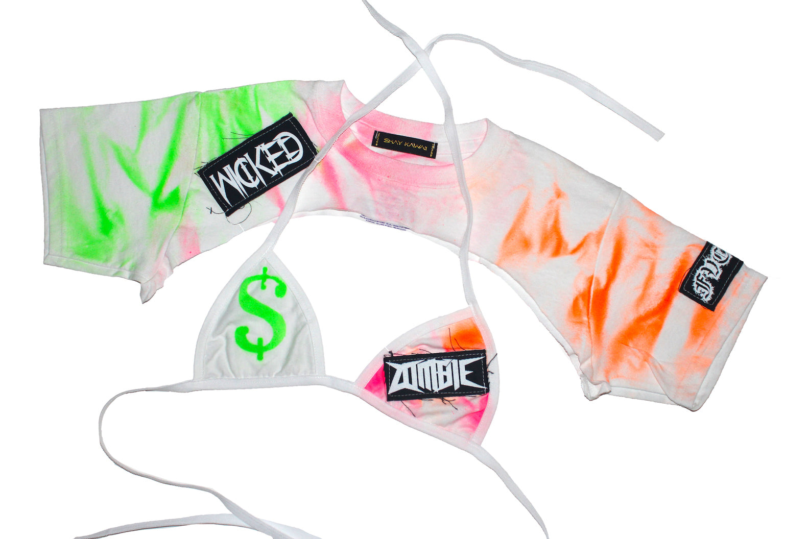 CLOCKWORK SET: LIMITED EDITION (white/neon green/baby pink) – shaykawaii